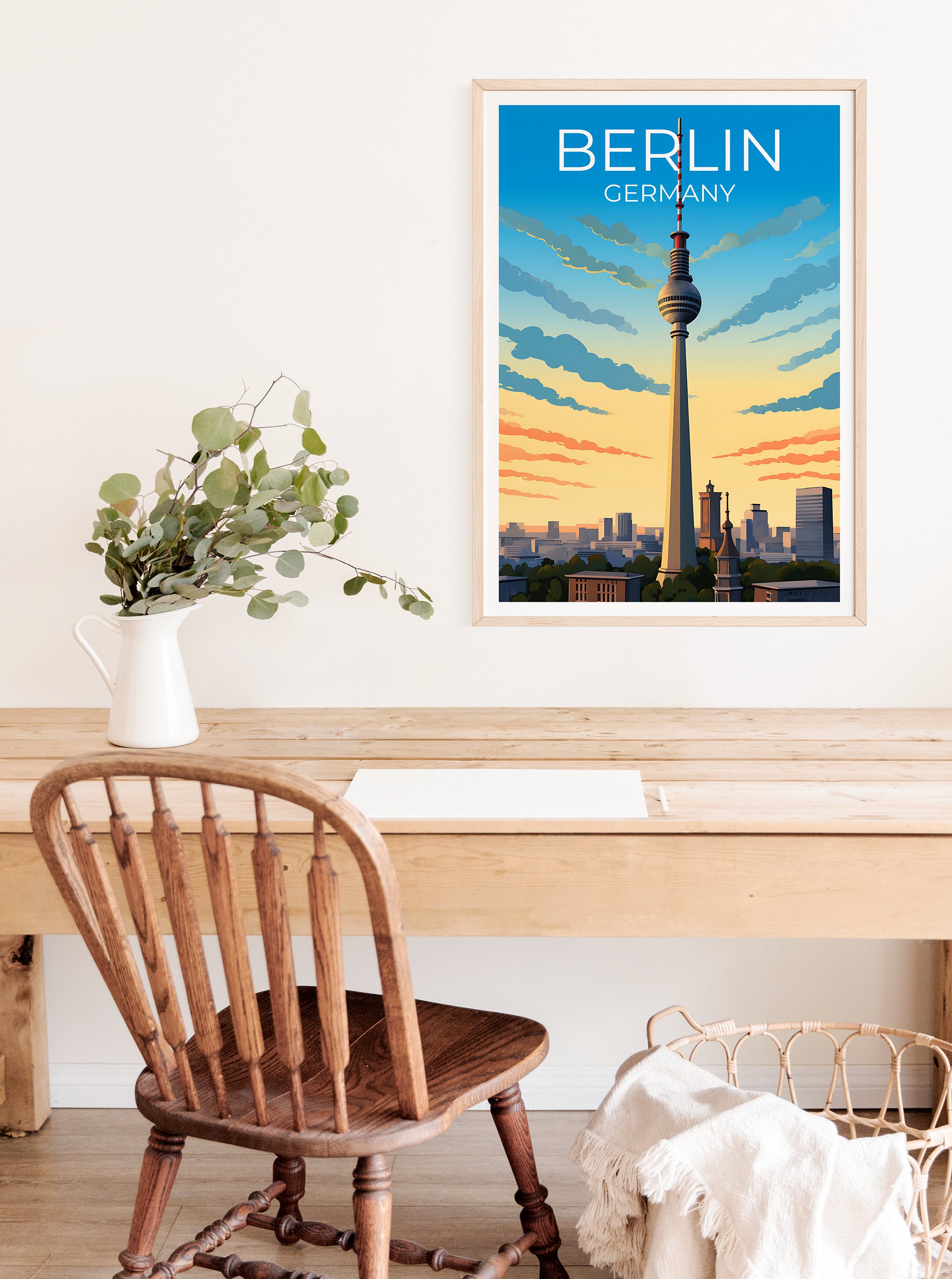 Berlin Travel Poster Germany Wall Art Germany Print Berlin - Etsy