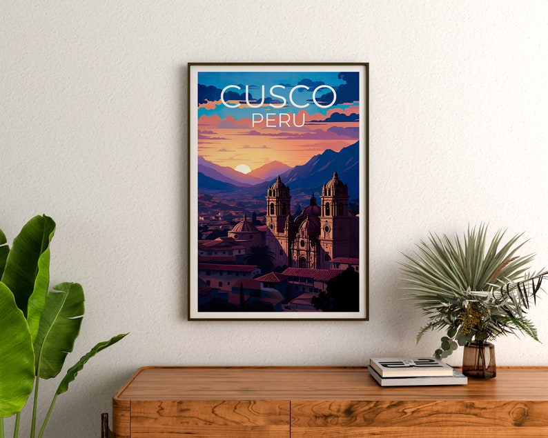 Cusco Travel Poster, Peru Wall Art, Peru Print, Cusco Poster, Peru ...