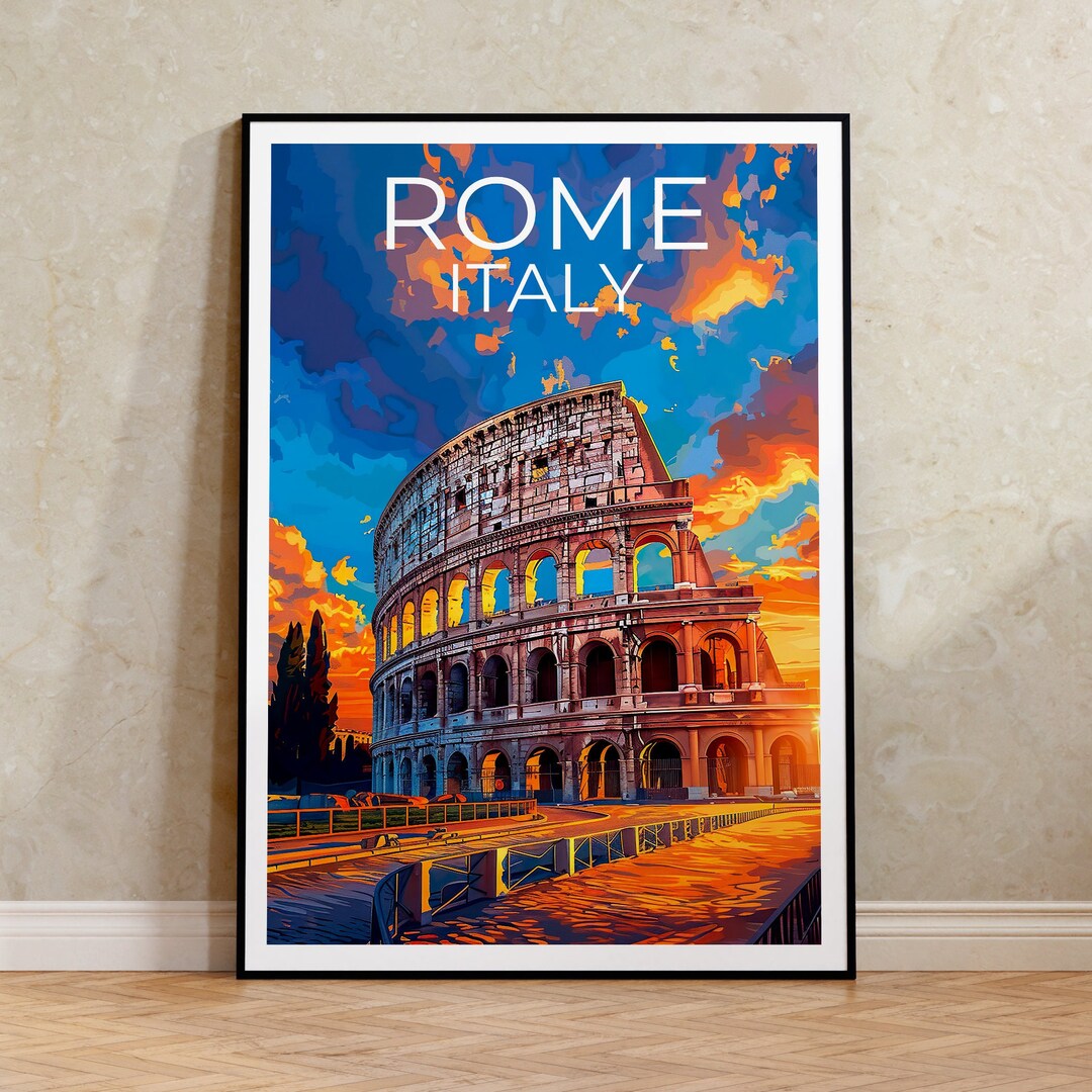 Colosseum Poster, Colosseum Print, Rome Art, Rome Print, Colosseum ...