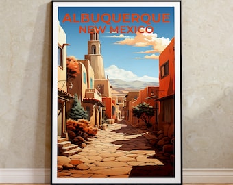 Albuquerque Travel Poster, Albuquerque Print, Albuquerque New Mexico ...