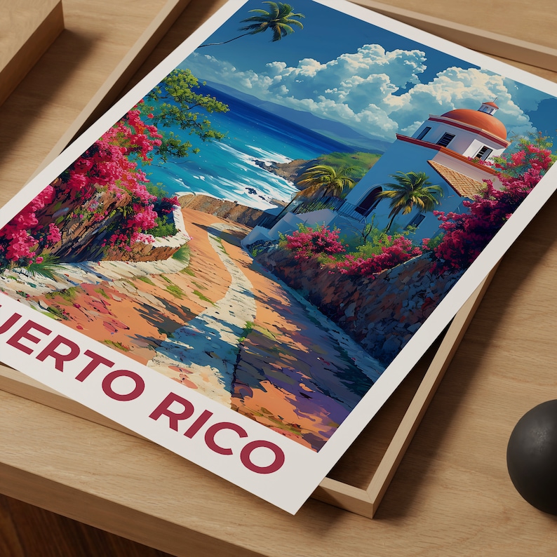 Puerto Rico Travel Poster, Puerto Rico Wall Art, Puerto Rico Print ...