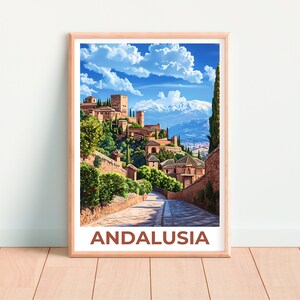 Andalusia Travel Poster, Spain Wall Art, Spain Print, Andalusia Poster ...