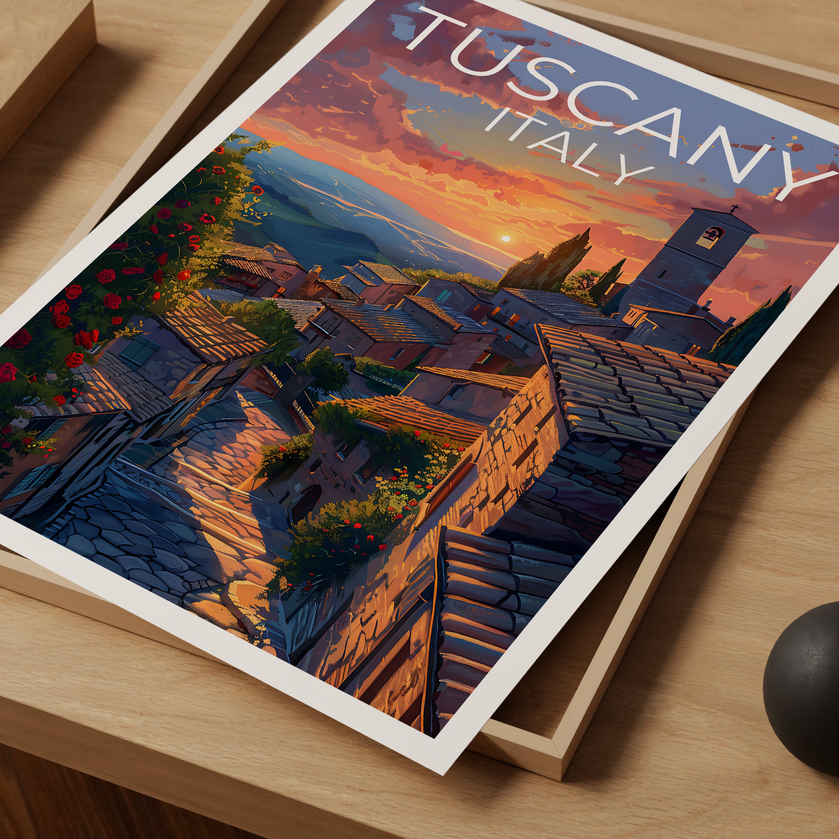 Tuscany Travel Poster, Italy Wall Art, Italy Print, Tuscany Poster ...