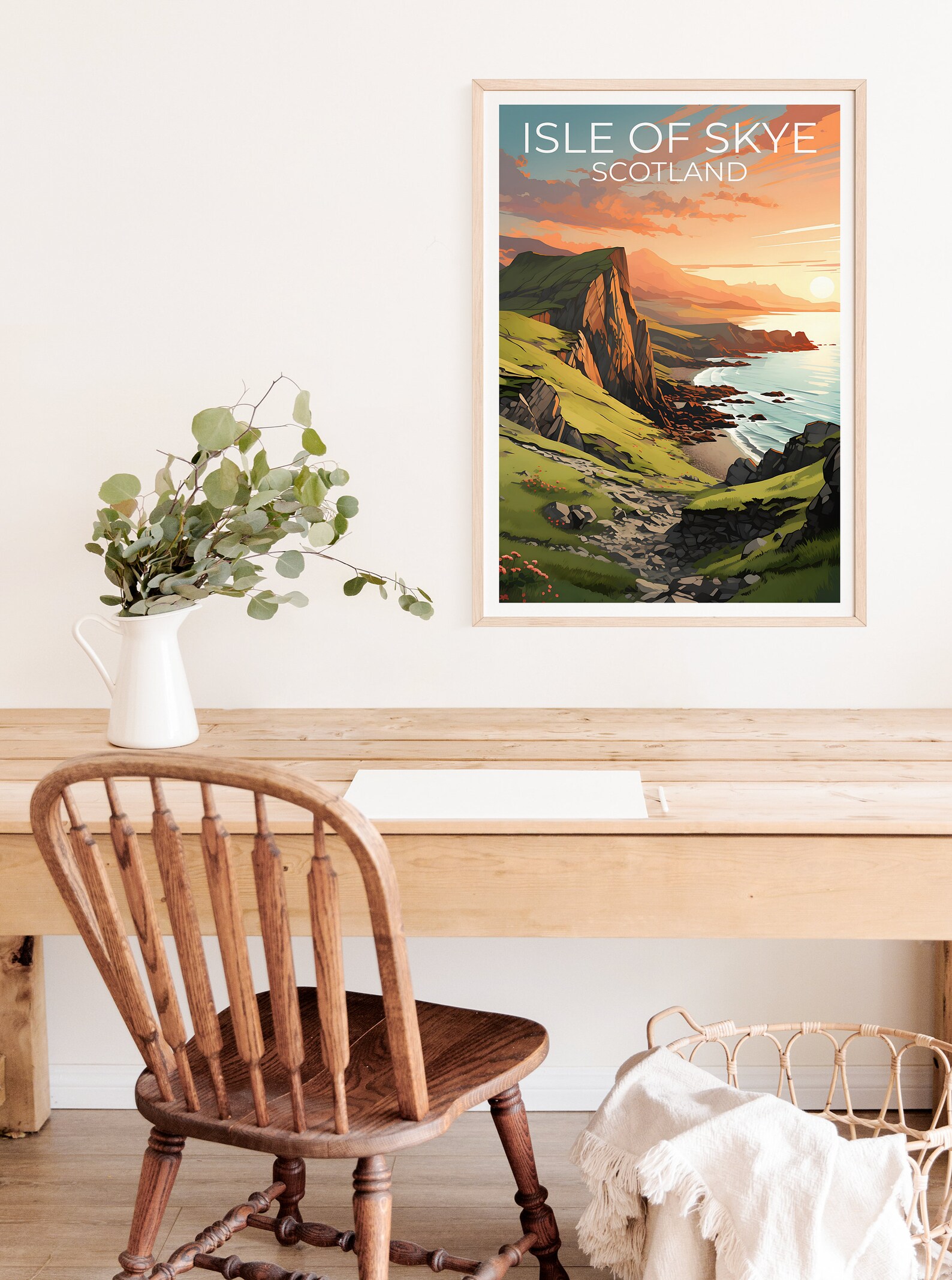Isle of Skye Travel Poster, Scotland Wall Art, Scotland Print, Isle of ...