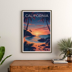 California Poster, California Print, Coast Poster, Coast Print ...