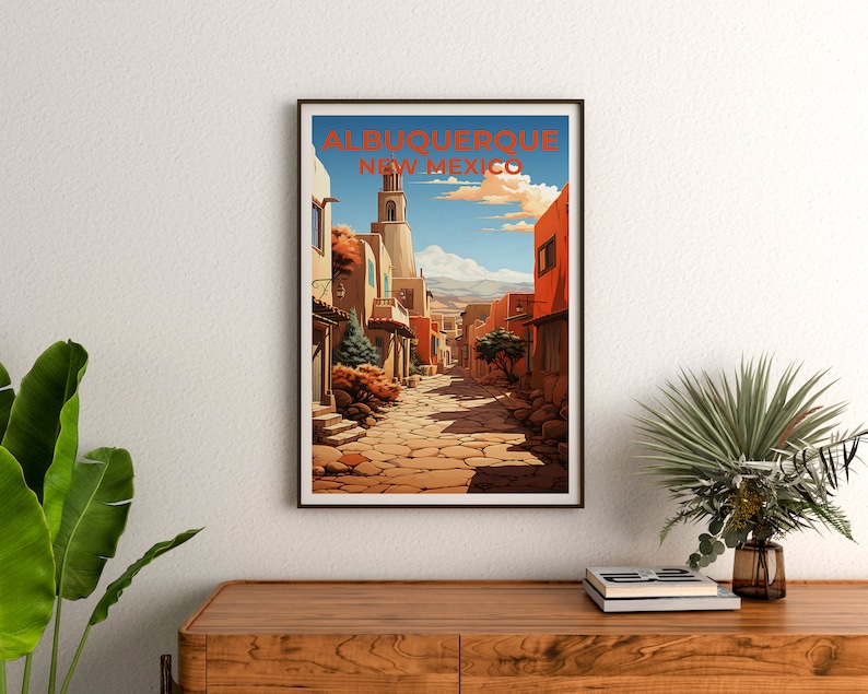 Albuquerque Travel Poster, New Mexico Wall Art, New Mexico Print ...