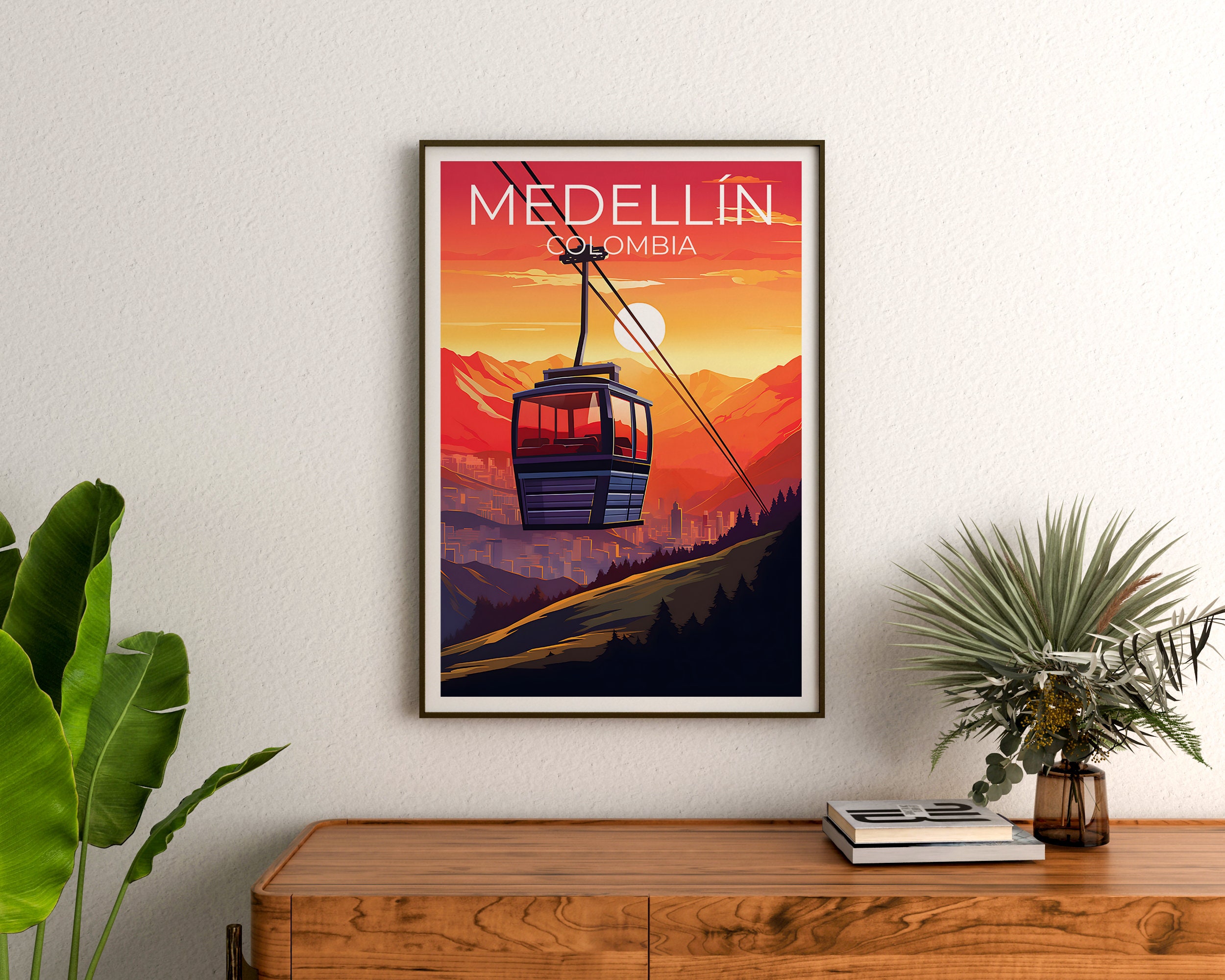 Medellín Travel Poster, Colombia Wall Art, Colombia Print, Medellín ...