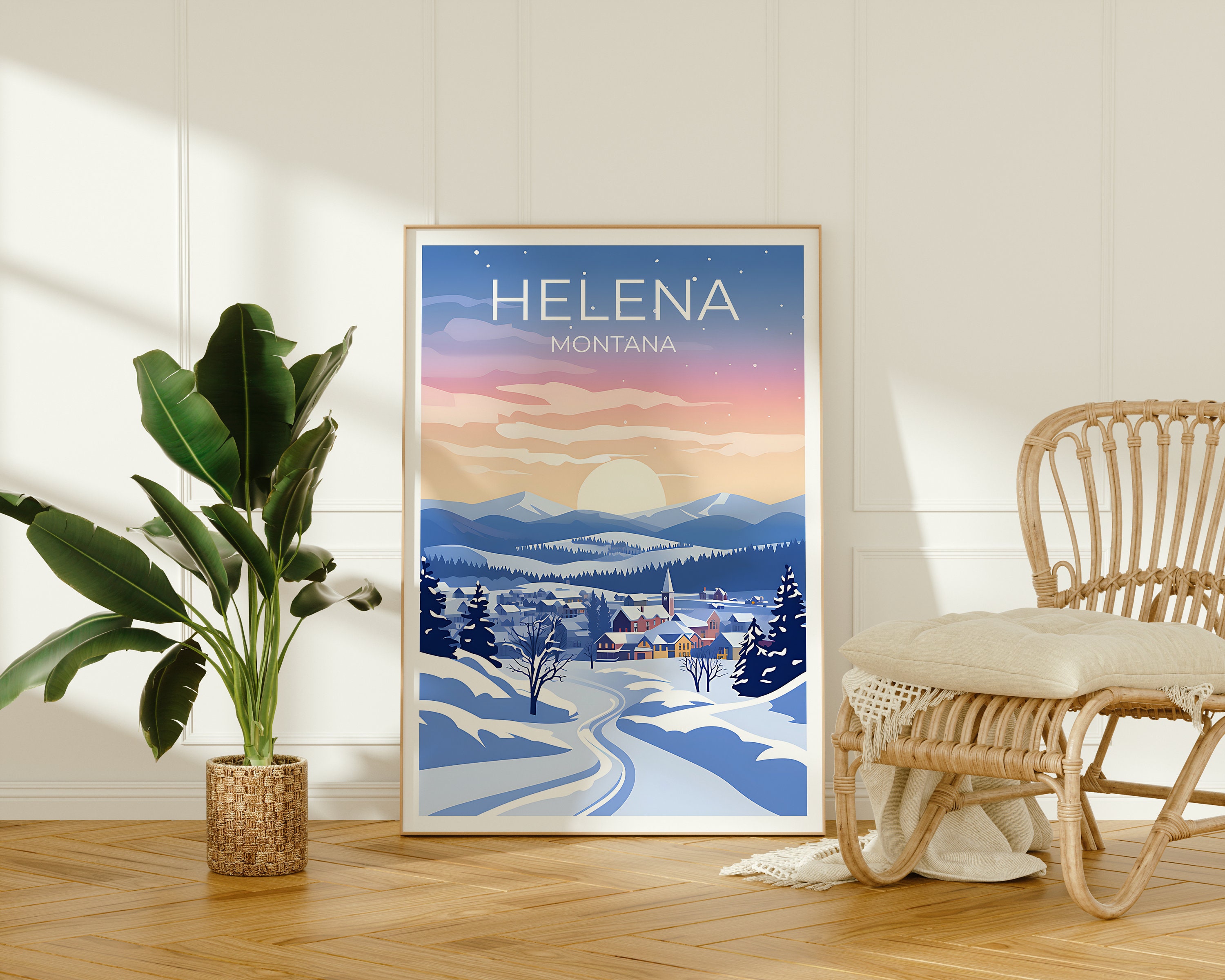 Helena Travel Poster, Montana Wall Art, Montana Print, Helena Poster ...