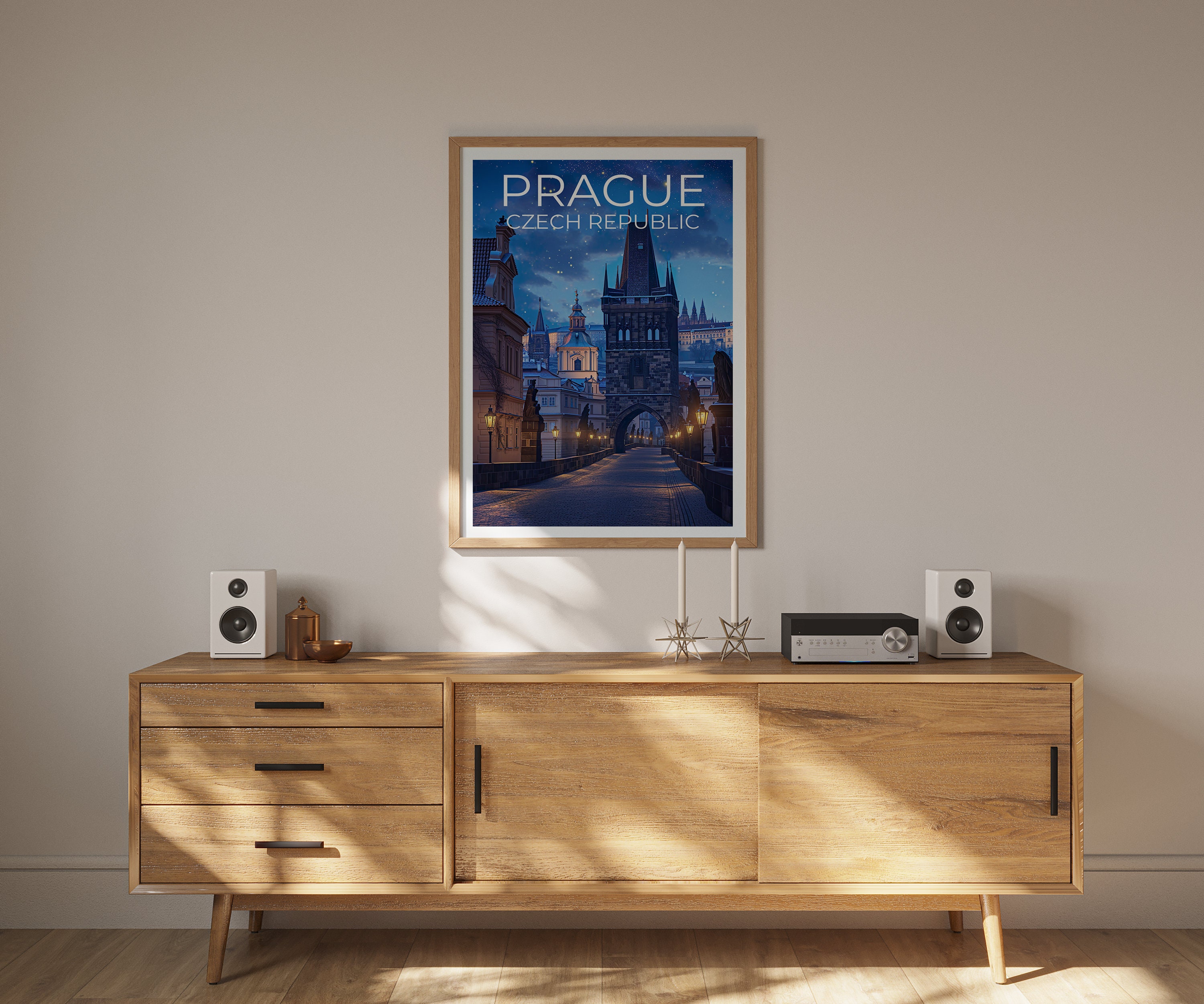 Prague Travel Poster, Czech Wall Art, Czech Print, Prague Poster, Czech ...