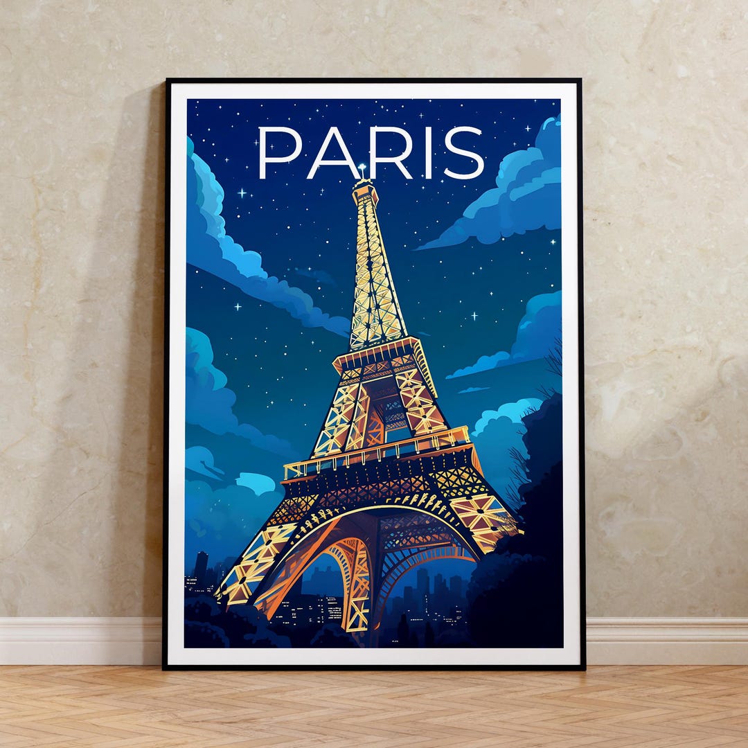 Paris Travel Poster, France Art, France Print, Paris Poster, Eiffel ...