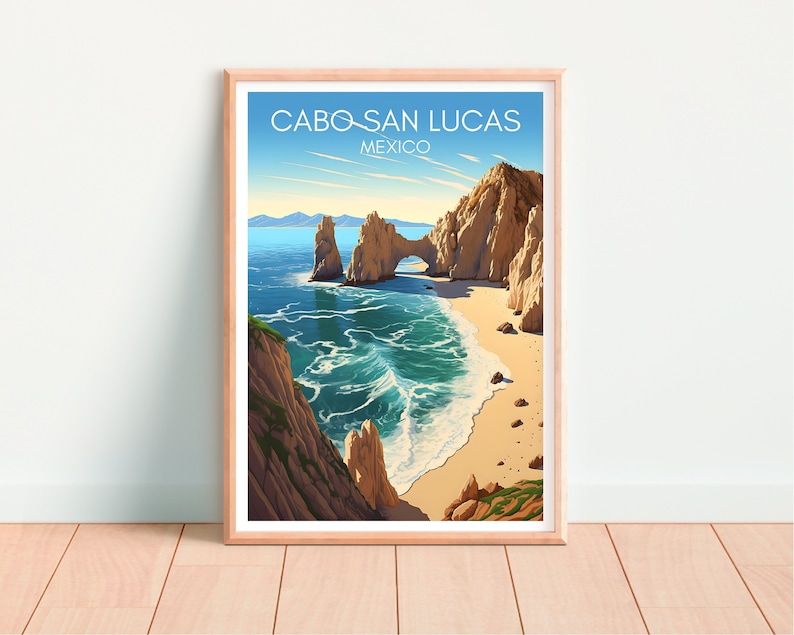 Cabo San Lucas Poster, Mexico Wall Art, Mexico Print, Cabo San Lucas ...