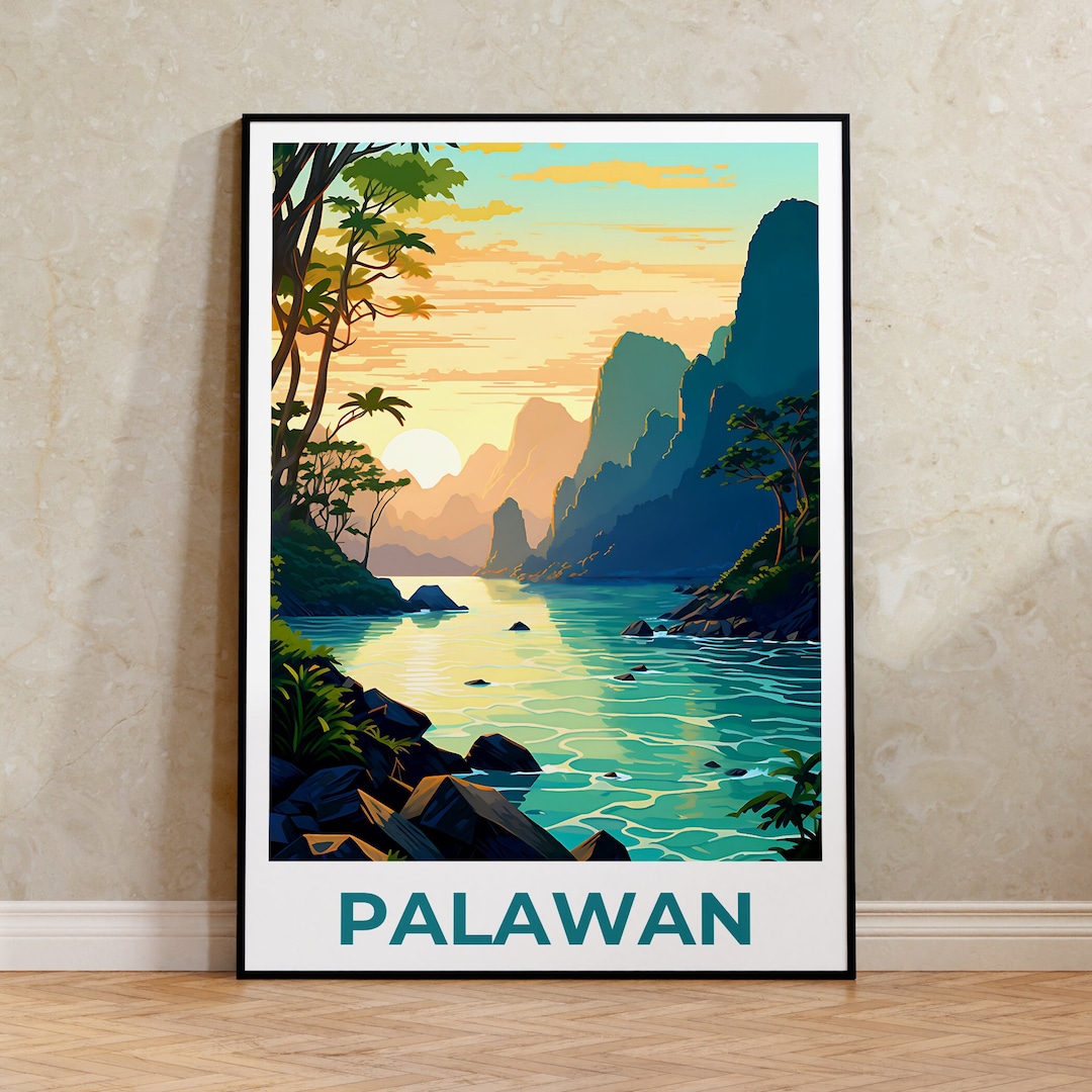 Palawan Poster, Palawan Print, Philippines Poster, Philippines Print ...
