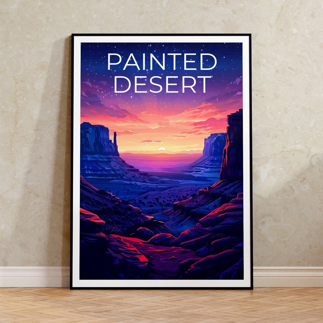 Painted Desert Poster, Arizona Print, Arizona Poster, Painted Desert ...