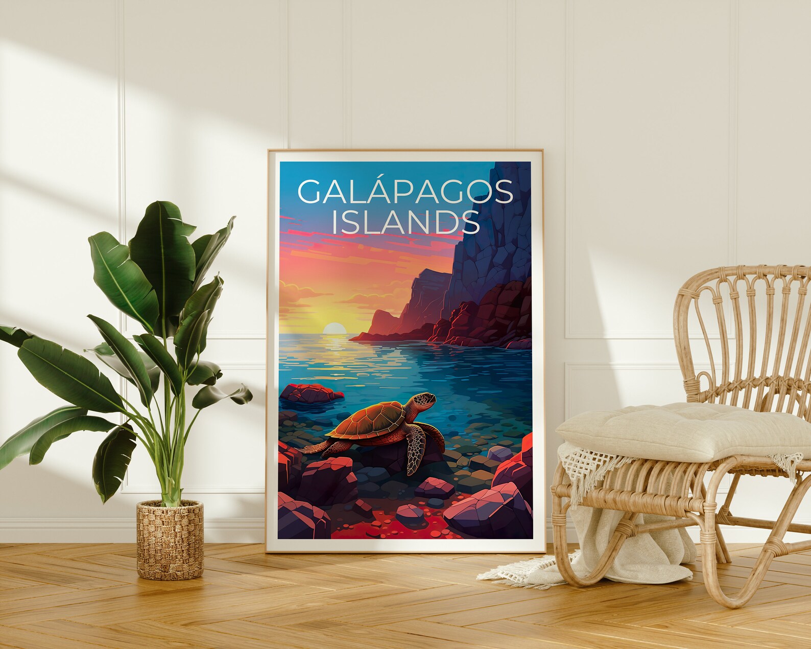 Galápagos Islands Poster, Galapagos Poster, Turtle Art, Turtle Print ...