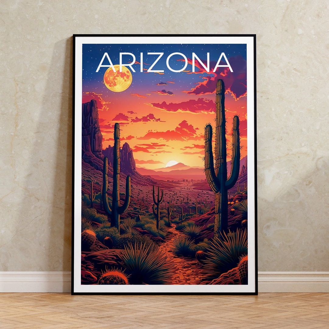 Arizona Poster, Arizona Print, Desert Poster, Desert Print, Arizona ...