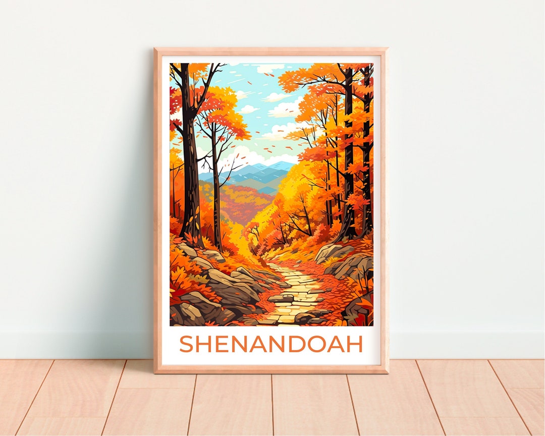 Shenandoah National Park Poster, Shenandoah Wall Art, Shenandoah Print ...