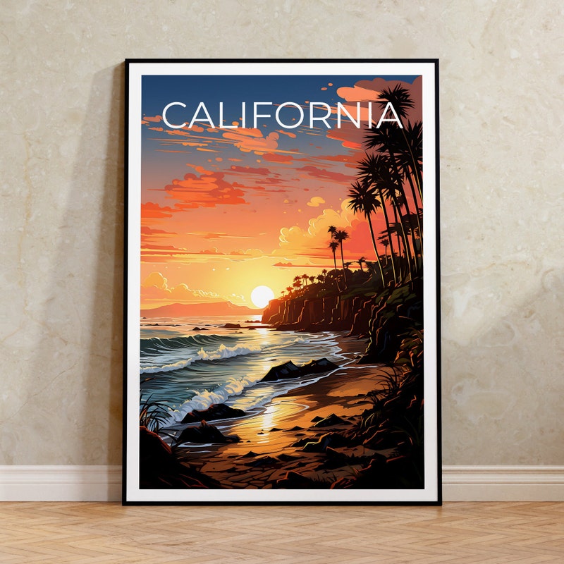 California Poster - Etsy