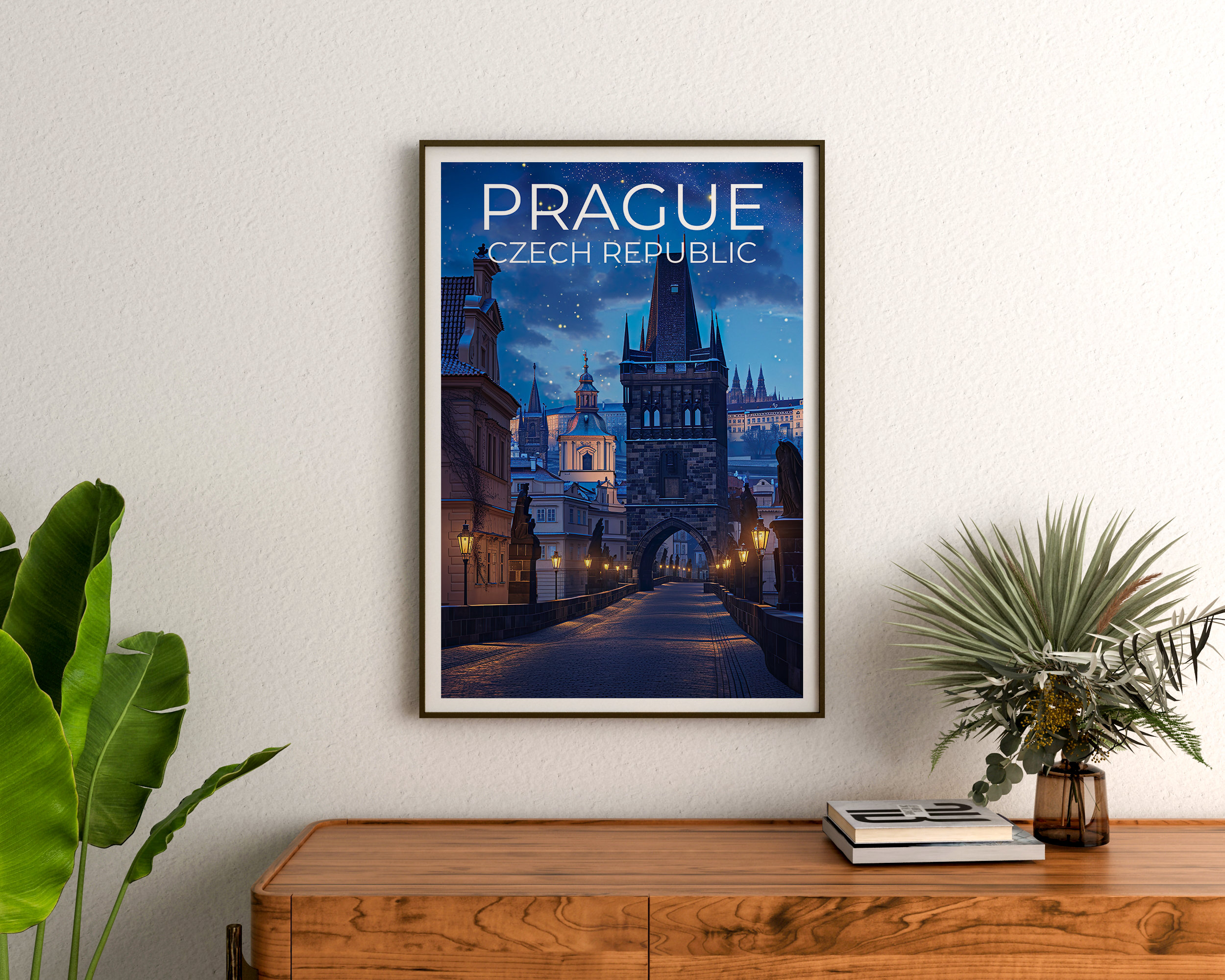 Prague Travel Poster, Czech Wall Art, Czech Print, Prague Poster, Czech ...