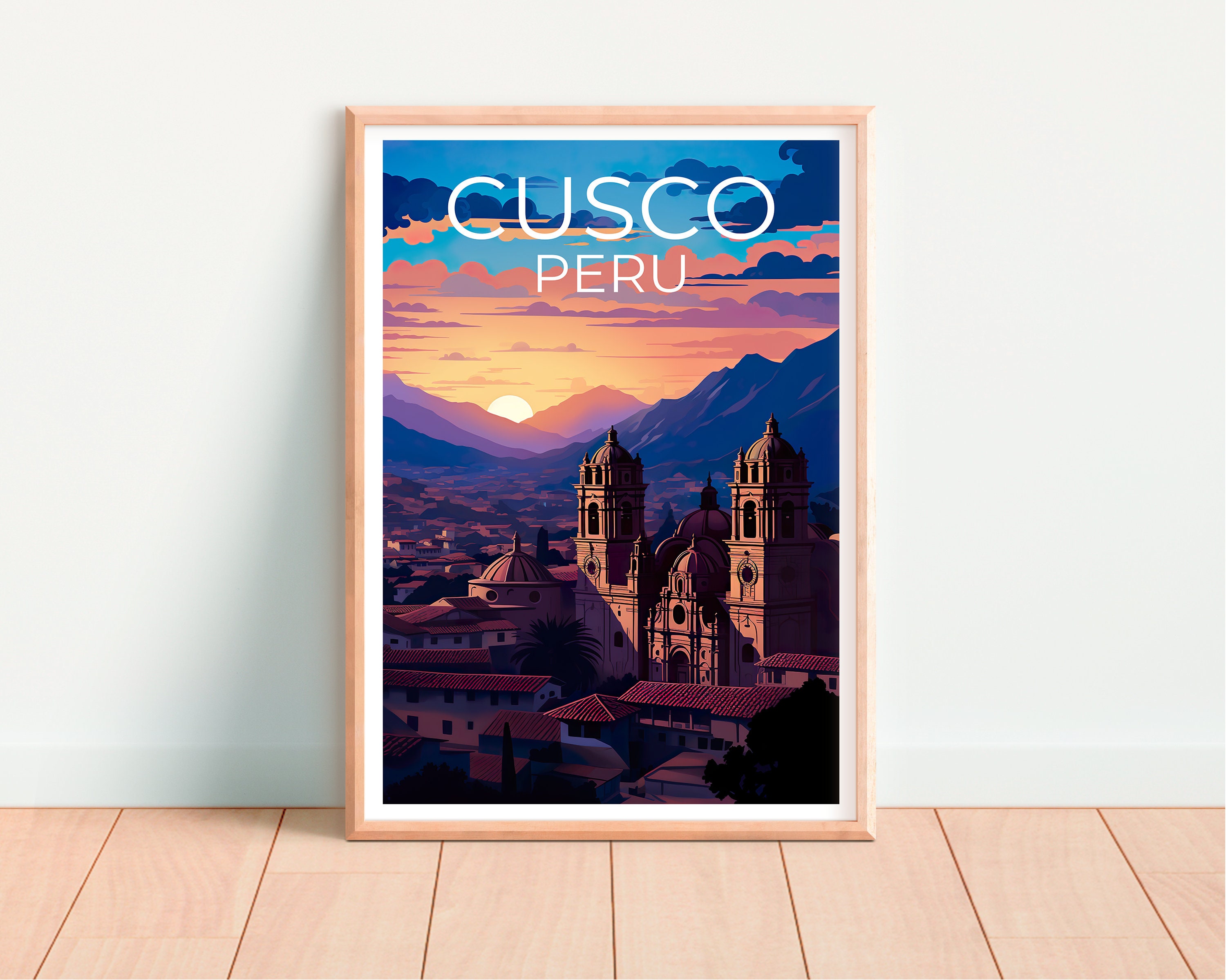 Cusco Travel Poster, Peru Wall Art, Peru Print, Cusco Poster, Peru ...