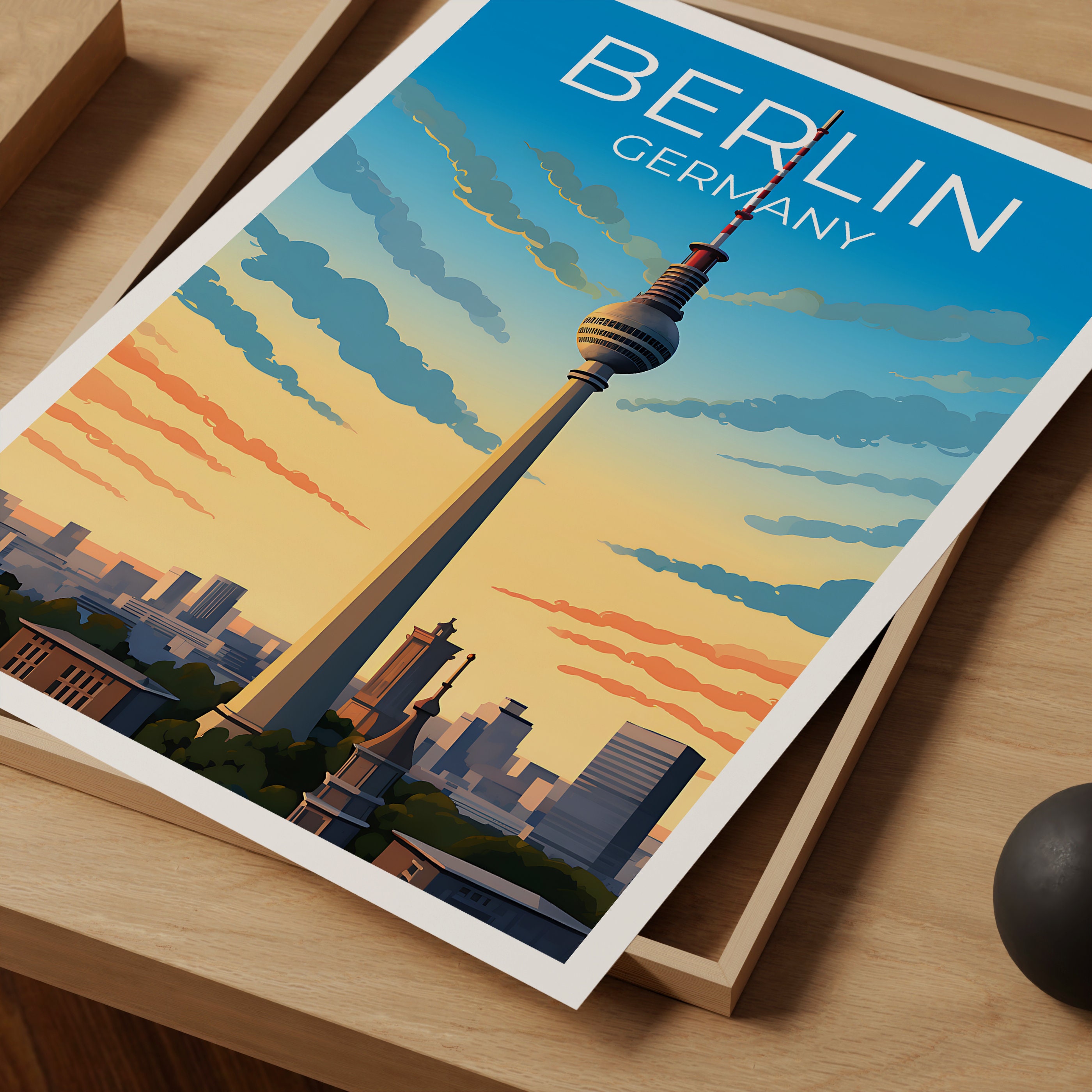 Berlin Travel Poster Germany Wall Art Germany Print Berlin - Etsy