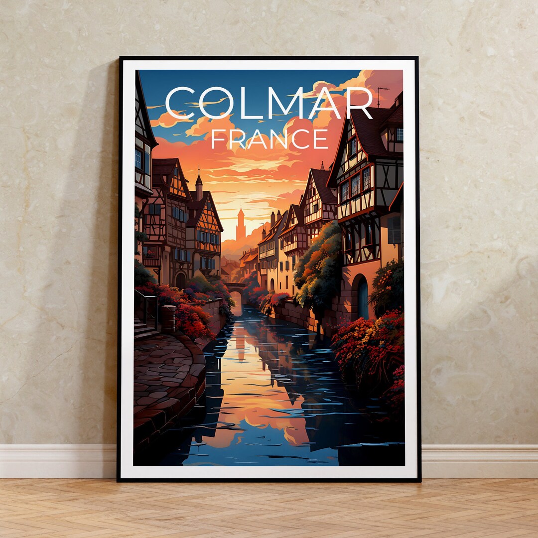 Colmar Travel Poster, France Wall Art, France Print, Colmar Poster ...