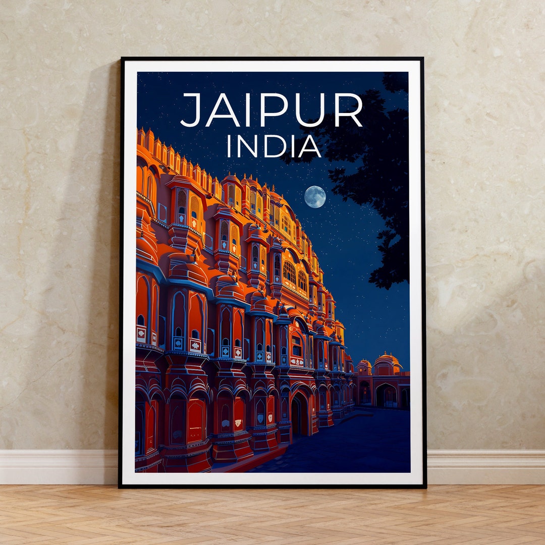 Jaipur Travel Poster, Jaipur Wall Art, India Print, India Poster ...
