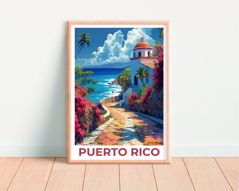 Puerto Rico Travel Poster, Puerto Rico Wall Art, Puerto Rico Print ...