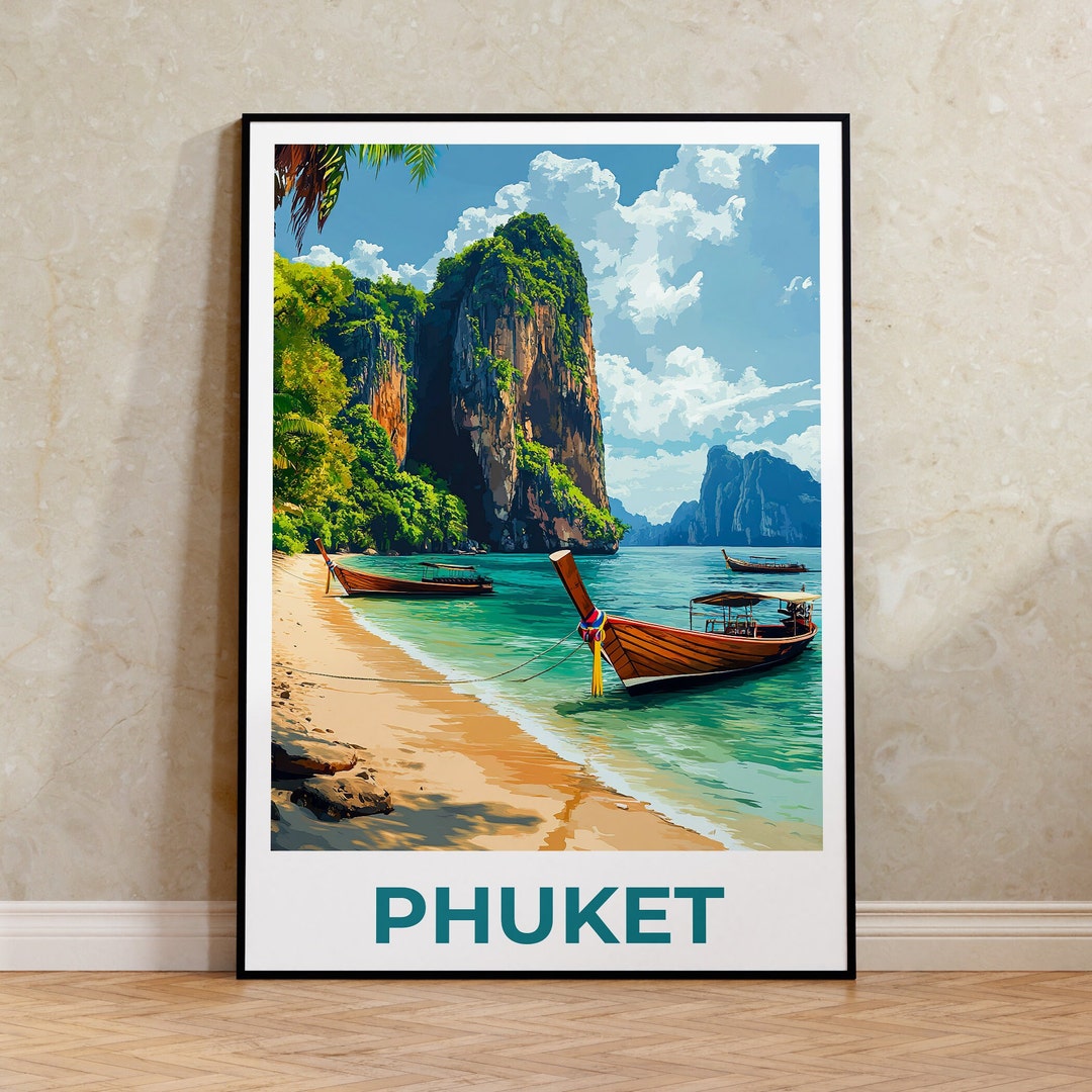 Phuket Poster, Phuket Print, Thailand Poster, Thailand Print, Phuket ...