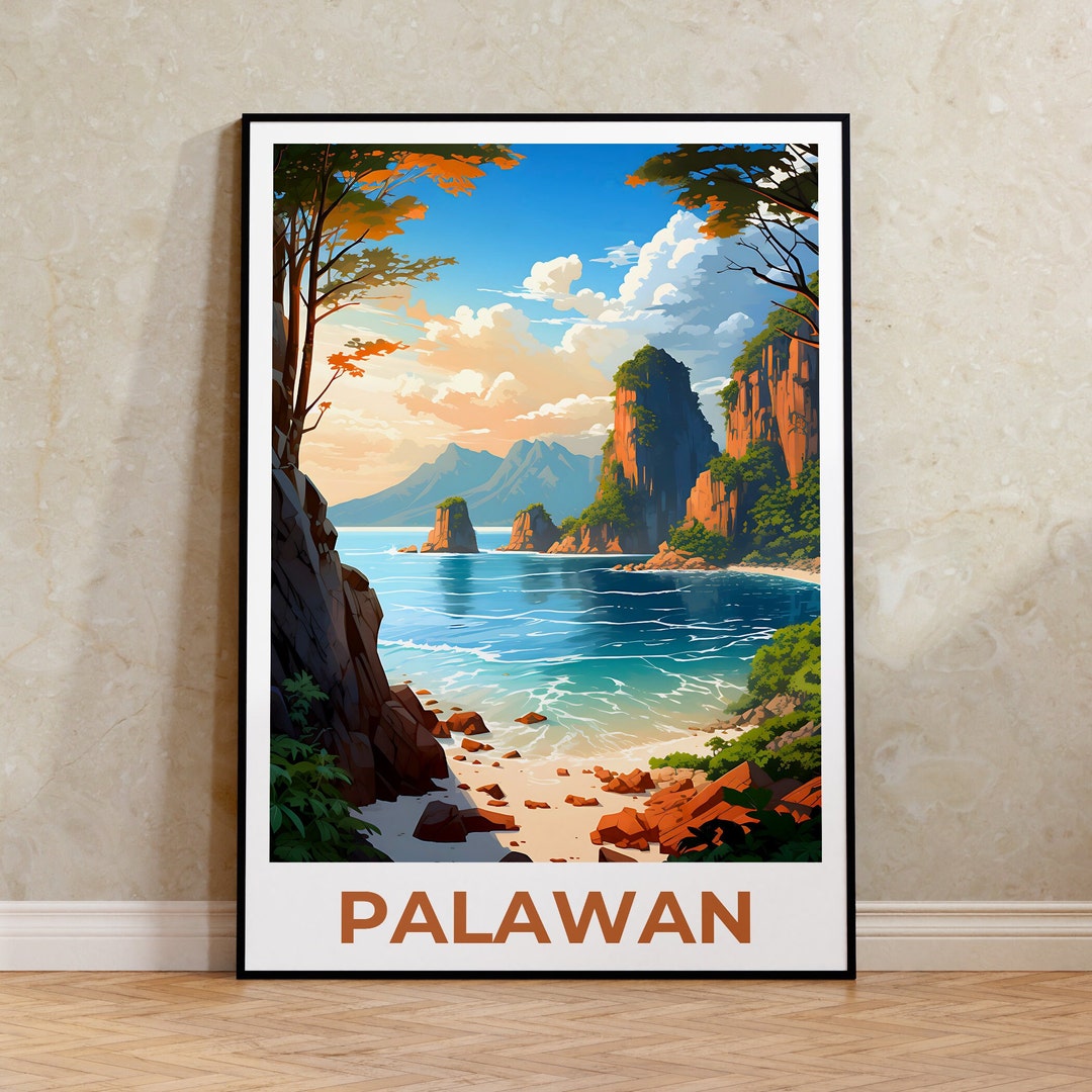 Palawan Poster, Palawan Print, Philippines Poster, Philippines Print ...