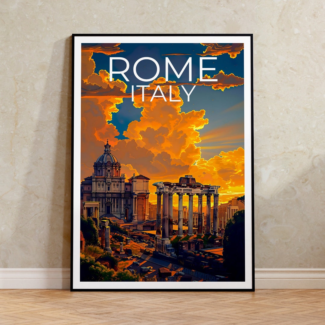 Rome Poster, Rome Print, Roman Forum Poster, Italy Print, Italy Poster ...