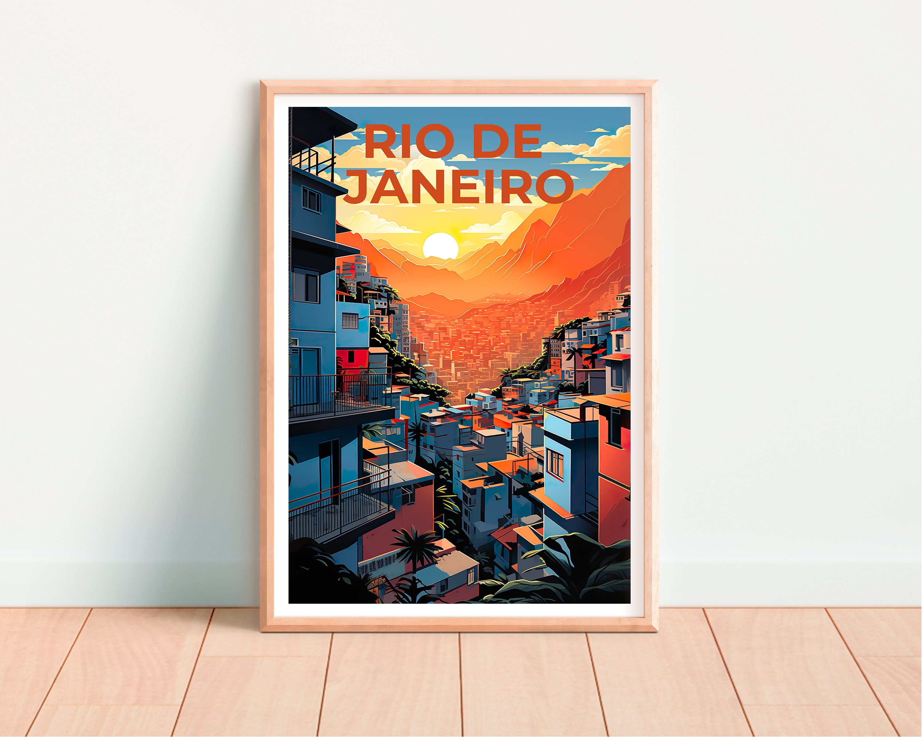 Rio De Janeiro Travel Poster, Brazil Wall Art, Brazil Print, Rio De ...