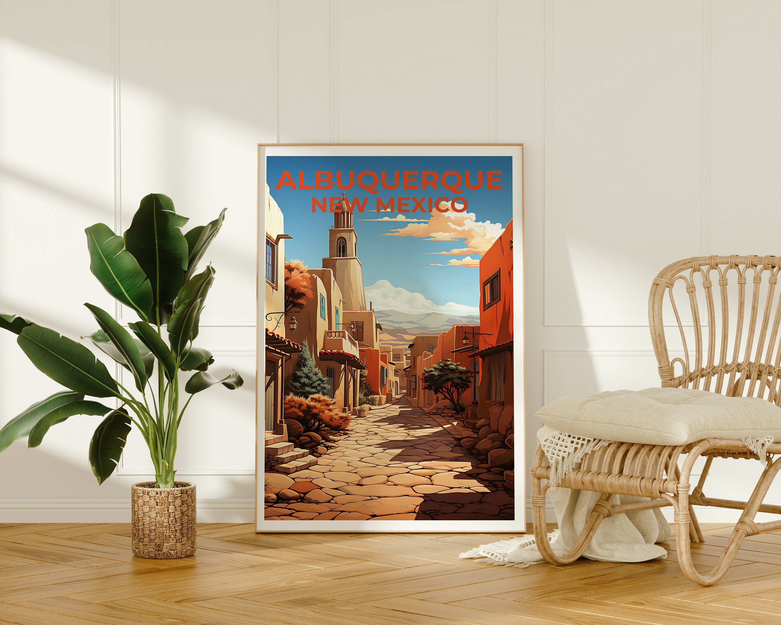 Albuquerque Travel Poster, New Mexico Wall Art, New Mexico Print ...