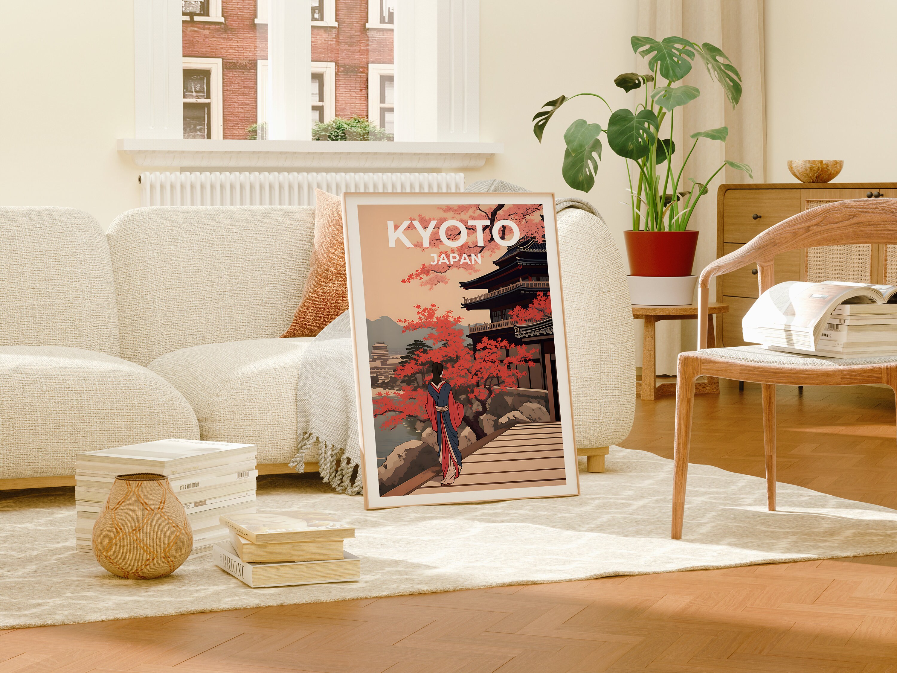 Kyoto Travel Poster Japan Wall Art Japan Print Kyoto - Etsy