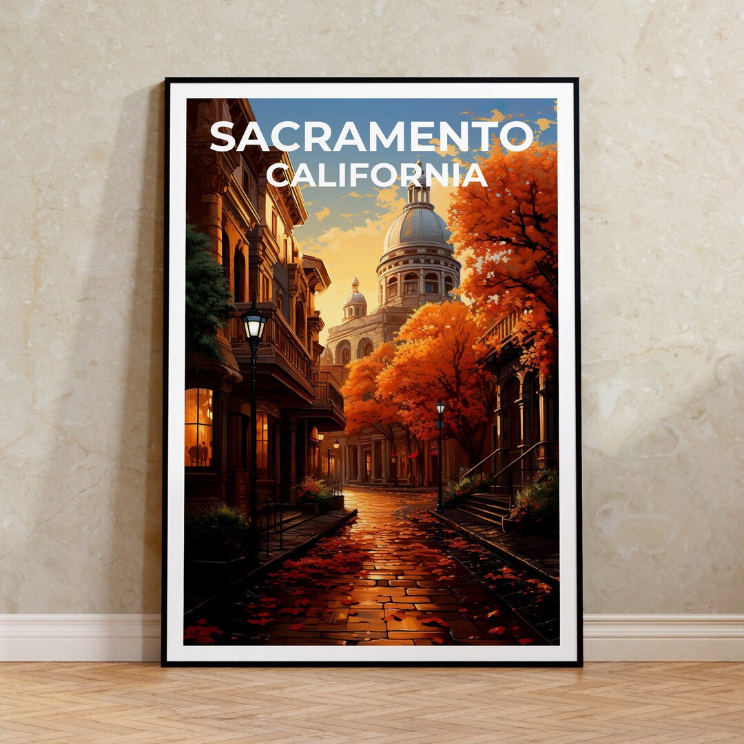 Sacramento Travel Poster, California Wall Art, California Print ...