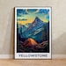 Yellowstone National Park Poster, Yellowstone Print, Camping Poster ...