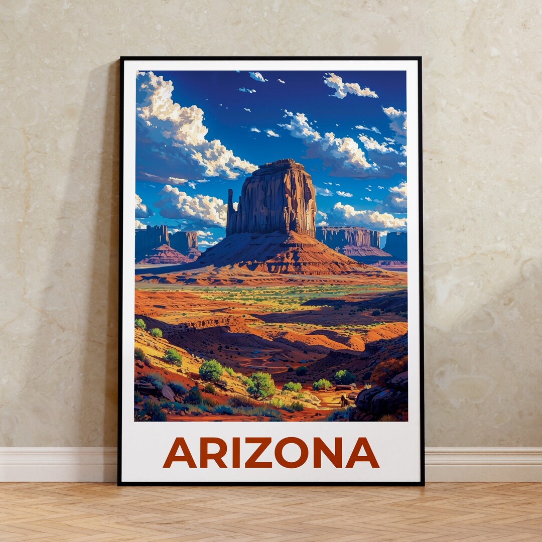 Arizona Travel Poster, Arizona Wall Art, Arizona Print, Arizona Poster ...