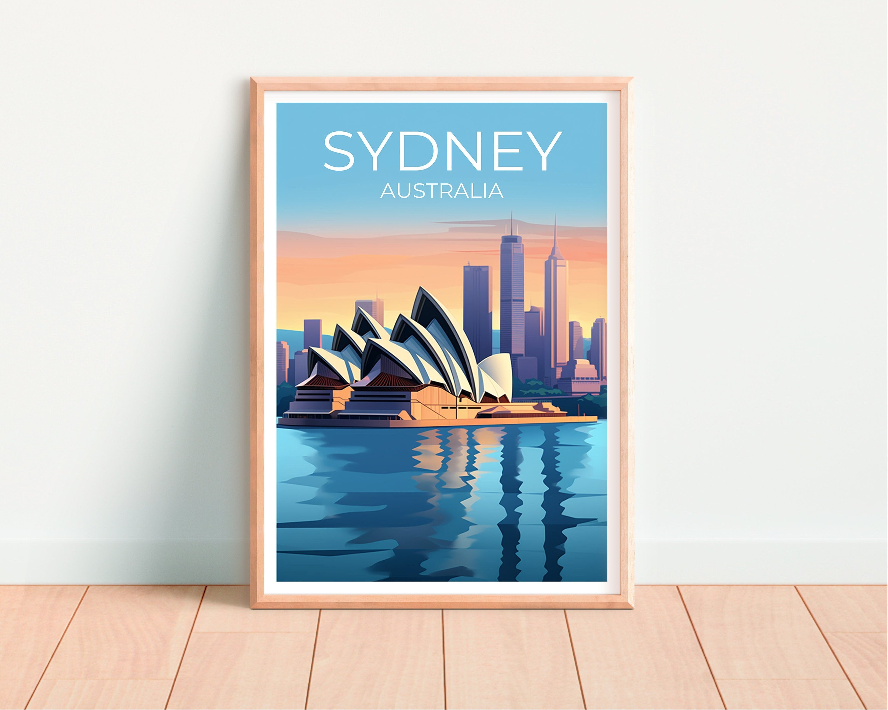Sydney Travel Poster, Australia Wall Art, Australia Print, Sydney ...