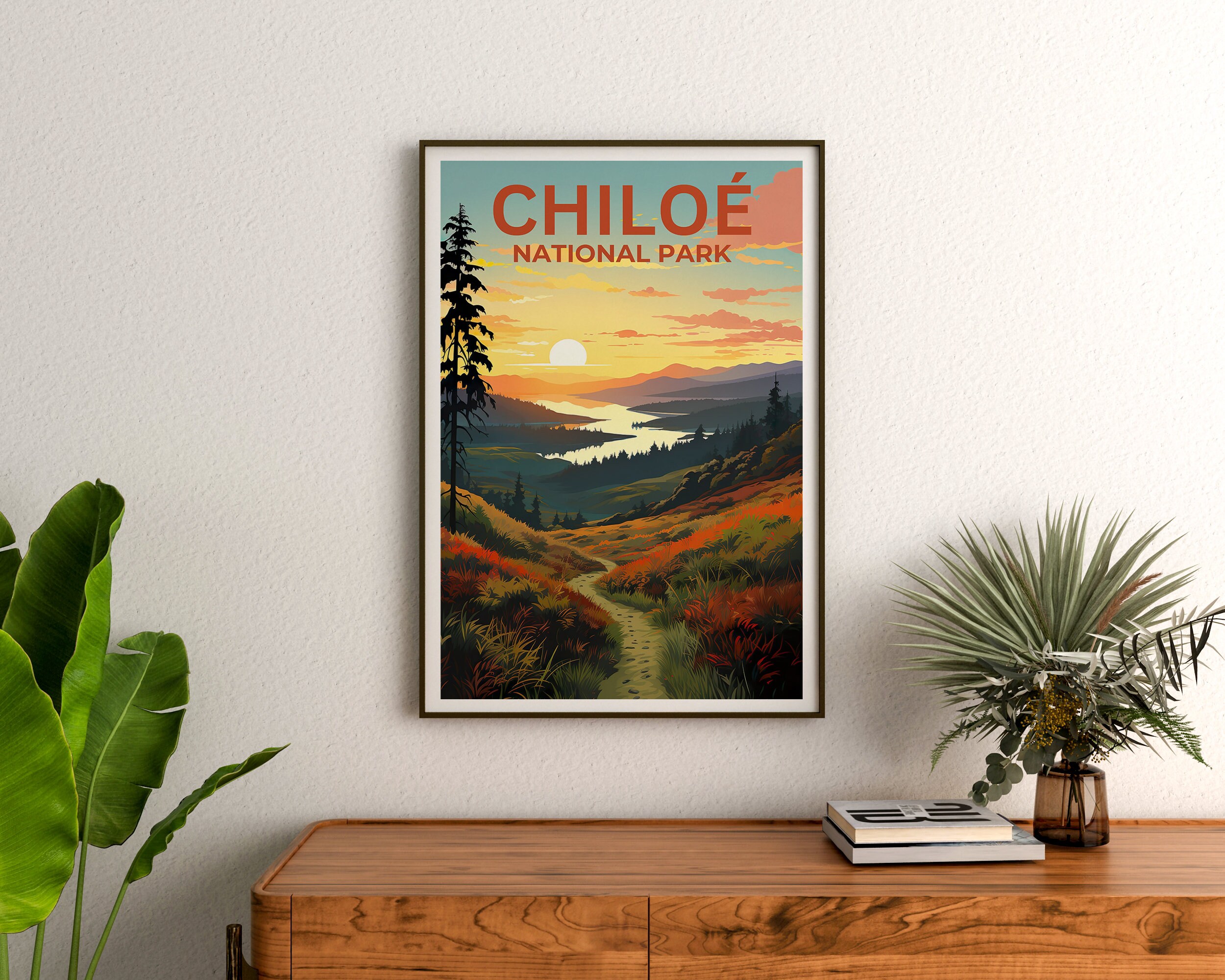 Chiloé Travel Poster Chile Wall Art Chile Print Chiloé - Etsy