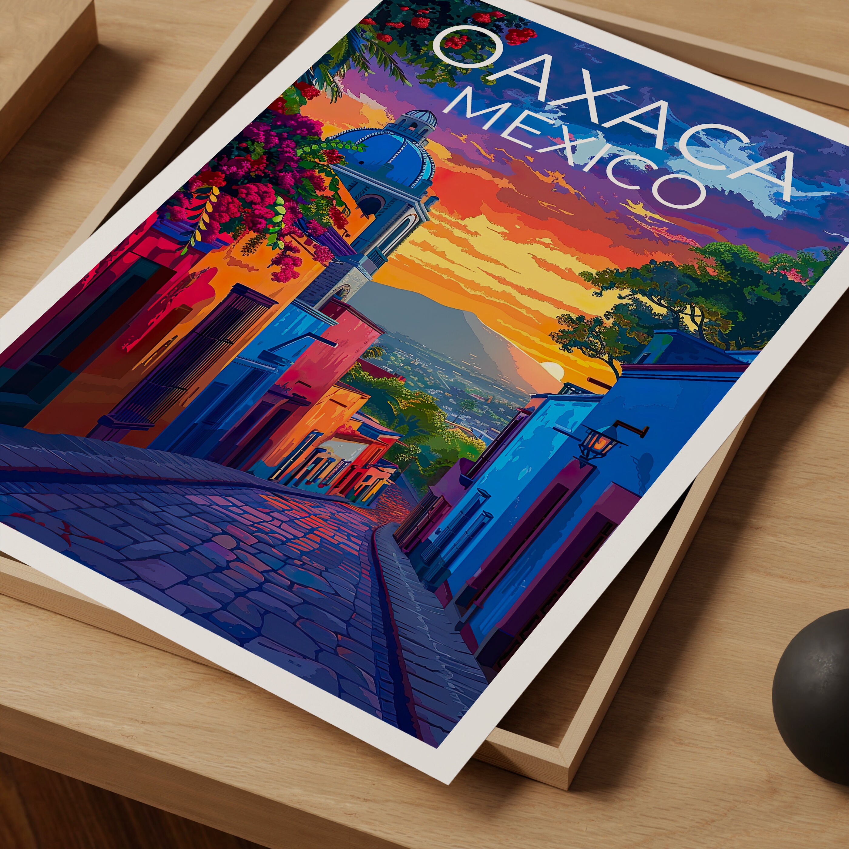Oaxaca Poster, Oaxaca Print, Mexico Art, Mexico Print, Oaxaca Travel ...