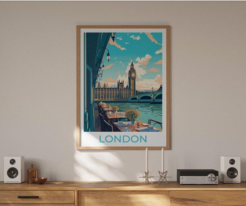 London Travel Poster, London Wall Art, London Print, Big Ben Poster ...