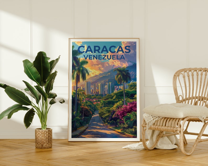 Caracas Poster, Caracas Print, Venezuela Poster, Venezuela Print ...