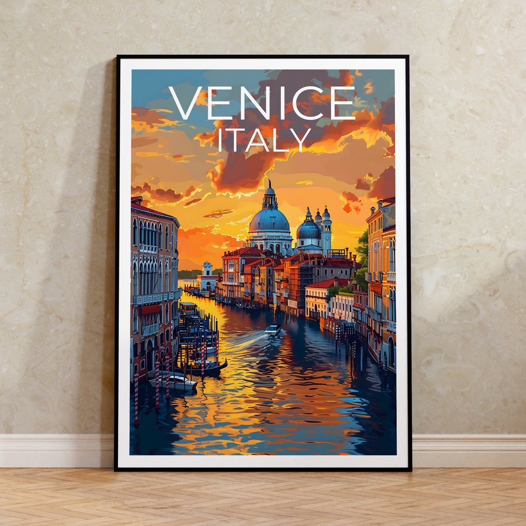 Venice Poster, Venice Print, Italy Poster, Italy Print, Venice Gondola ...