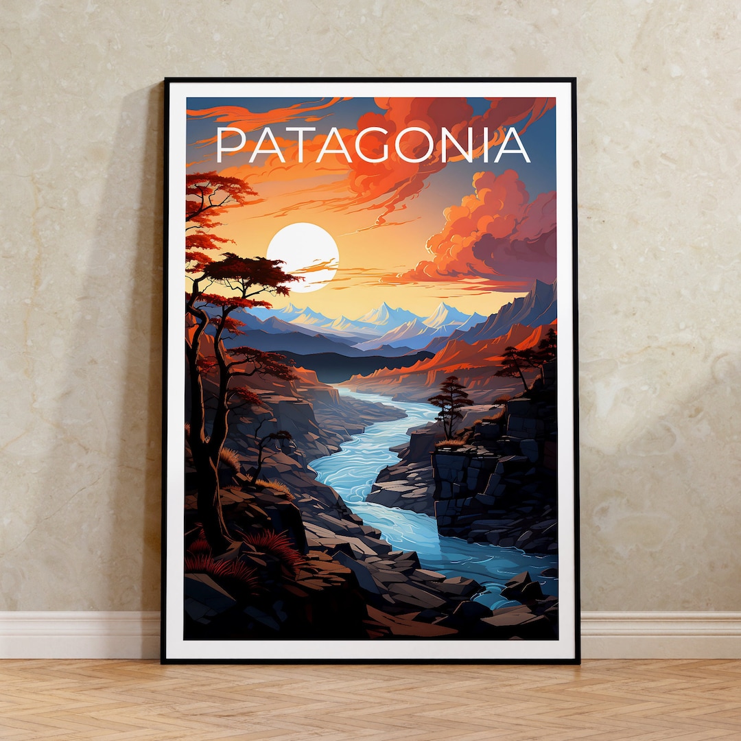 Patagonia Poster, Patagonia Print, Argentina Poster, Argentina Print ...