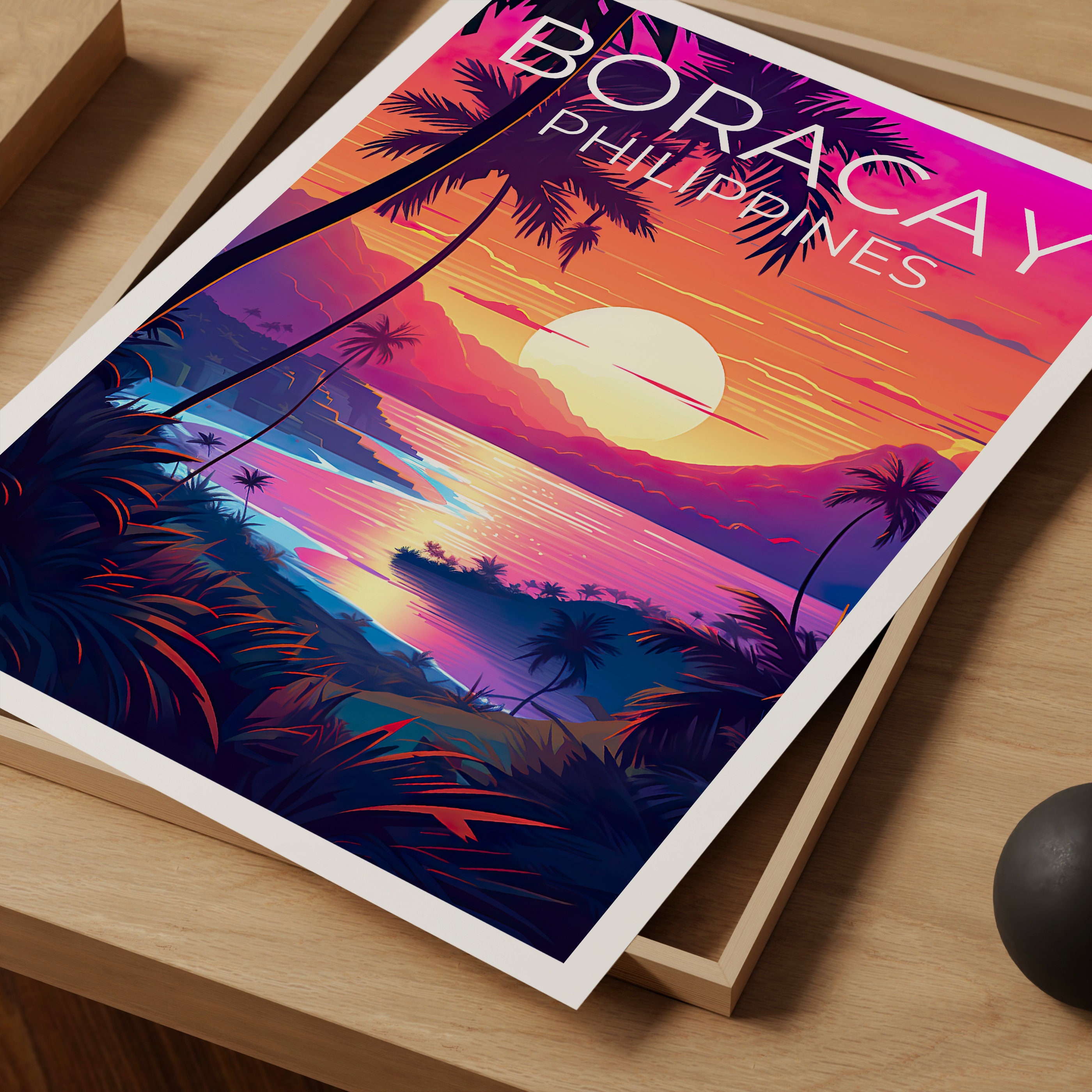Boracay Travel Poster, Philippines Wall Art, Philippines Print, Boracay ...