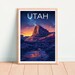 Utah Poster, Utah Print, US Poster, Utah Travel Print, Utah Travel ...