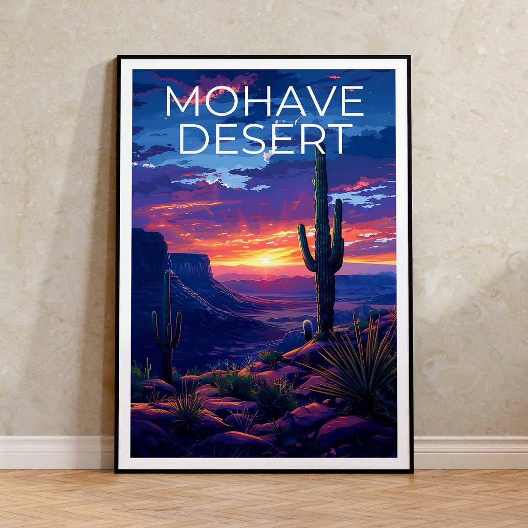 Mohave Desert Poster, Mohave Desert Print, California Poster ...