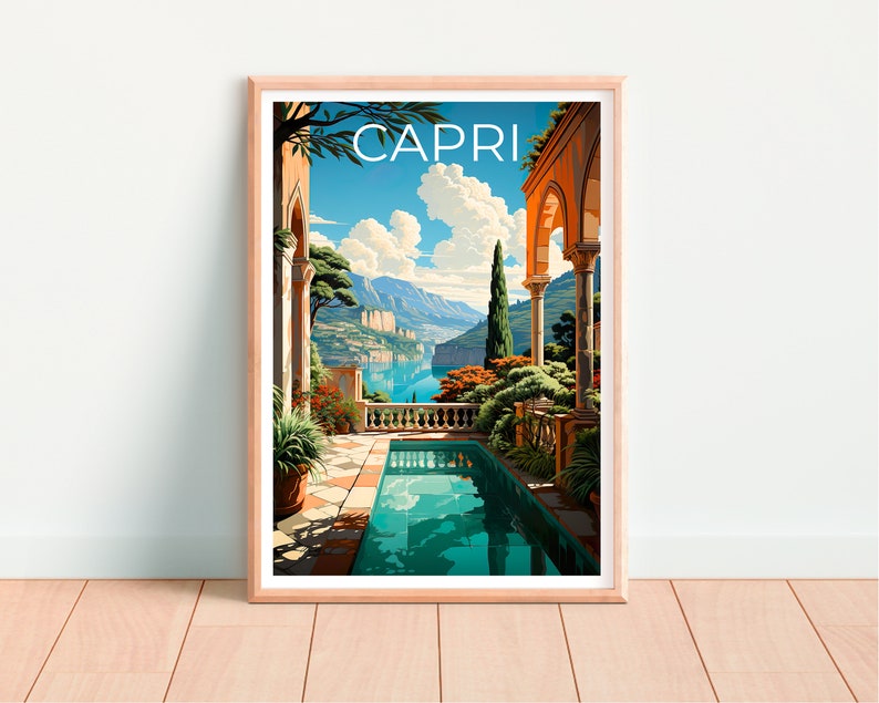 Capri Poster, Capri Print, Italy Poster, Italy Print, Capri Travel ...