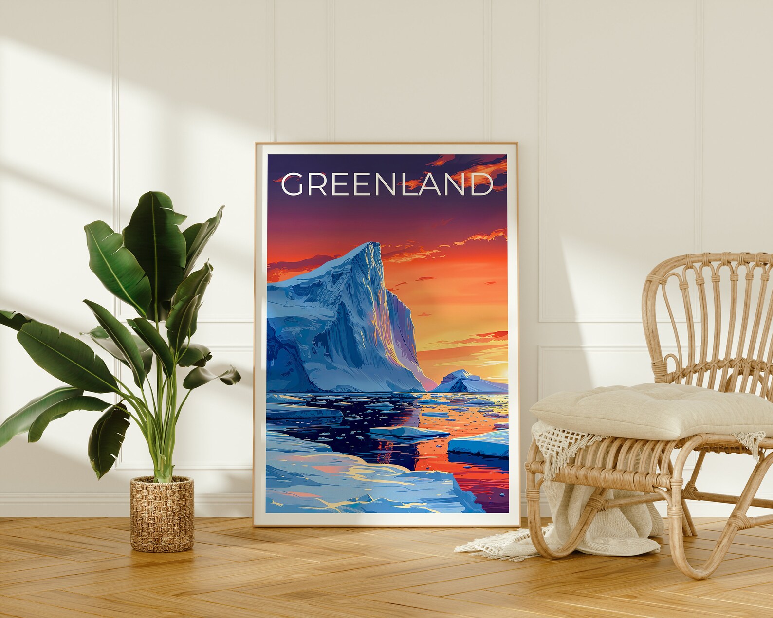 Greenland Poster, Greenland Print, Iceberg Poster, Ice Shelf Print ...