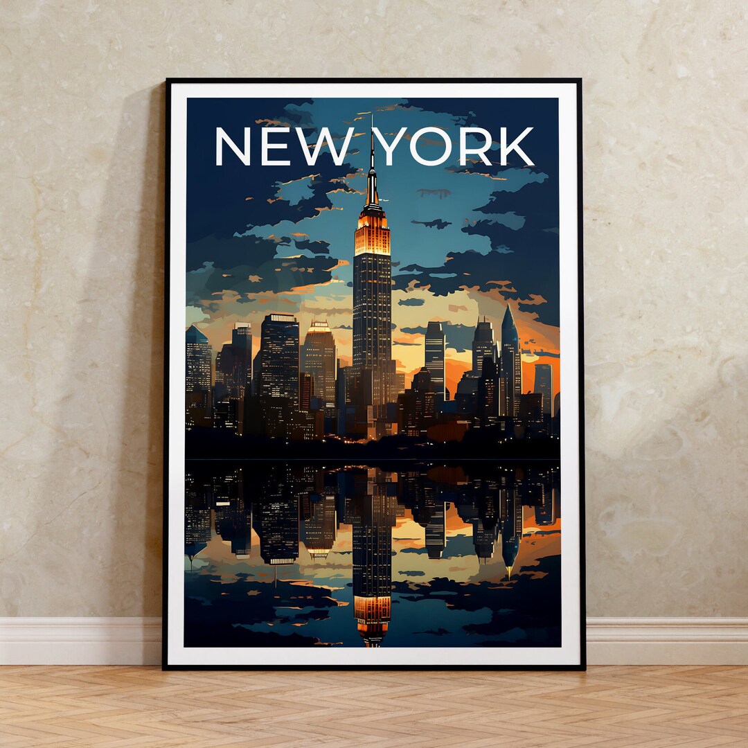 New York Travel Poster, NYC Wall Art, NYC Print, New York Poster ...