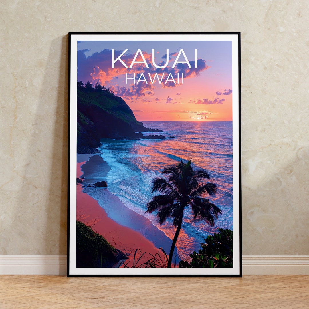 Kauai Poster, Kauai Print, Hawaii Poster, Hawaii Print, Kauai Travel ...